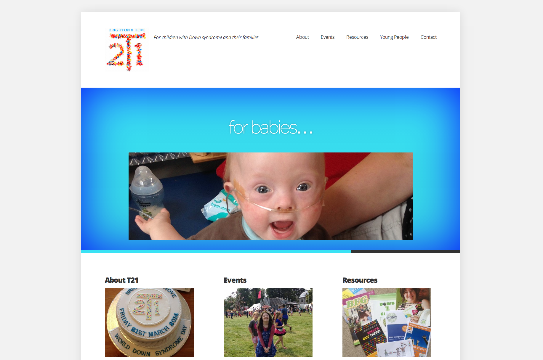 New website for T21 - Clare Davey